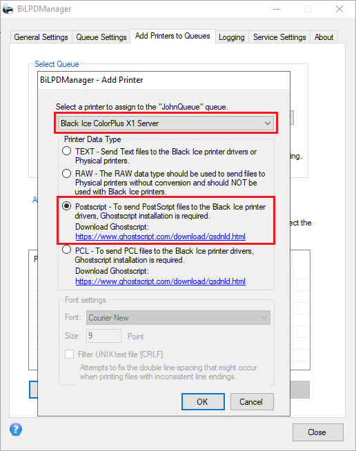 Printing Postscript Files From The Client Using Command Line