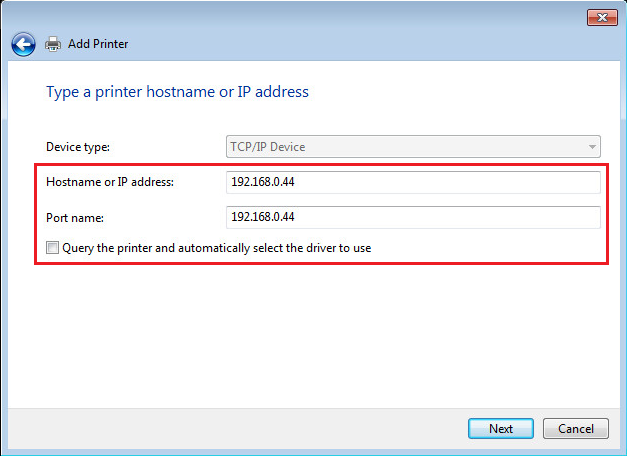 How to set up LPR/LPD Printer on Windows 7 to print in RAW data type?