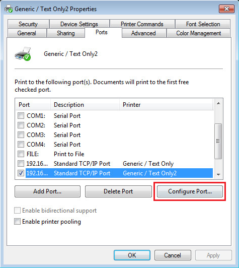 How to set up LPR/LPD generic text Printer on Windows 7 to print text ...