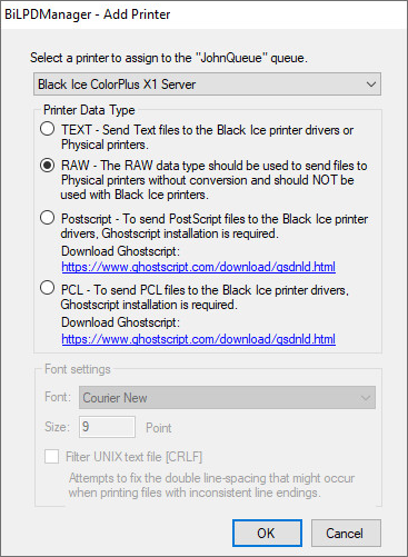 How to set up LPR/LPD generic text Printer on Windows 10 to print text ...