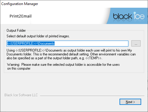 Installing the Print2Email