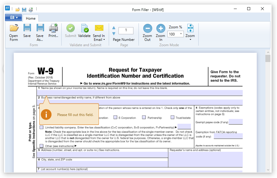Black Ice Form Filler Online Manual