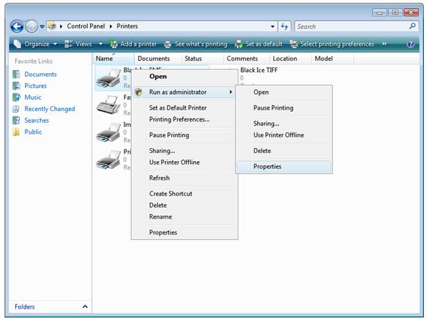 Registering the EMF Printer Driver
