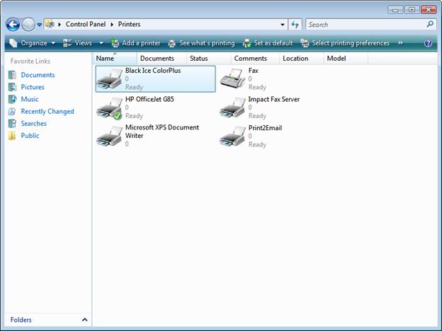 Configuring Global Default Printer Settings