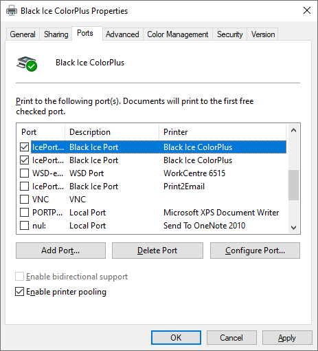 Multi-port installation